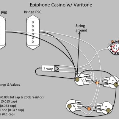 KIT GUITAR FOR VARITONE - ROTARY SWITCH 2 POLE 6 | Reverb Deutschland