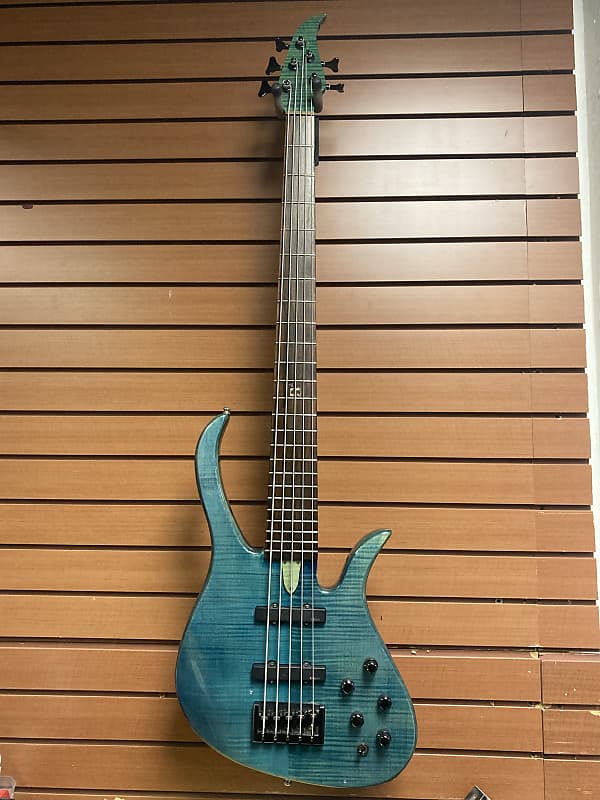 Dean Brian Bromberg B2 5-String in Trans Teal | Reverb