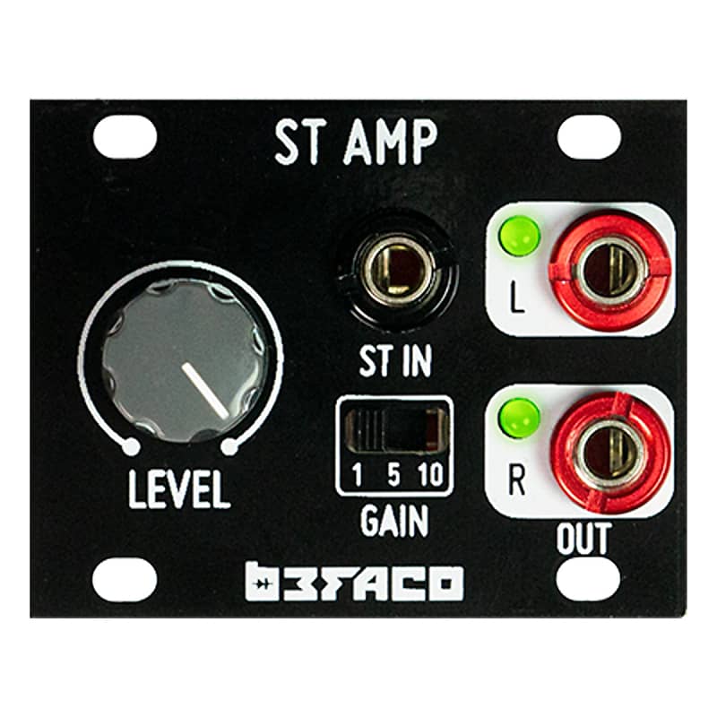 Befaco 1U ST AMP Eurorack Stereo Output Module | Reverb