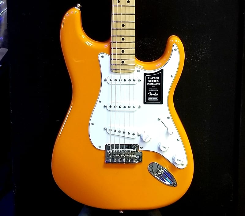 Fender Player Stratocaster Electric Guitar Capri Orange | Reverb