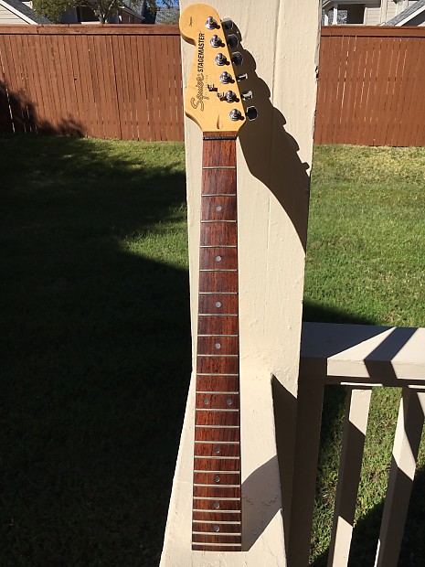 Squier Stagemaster or Showmaster Strat reverse NECK 2001 | Reverb