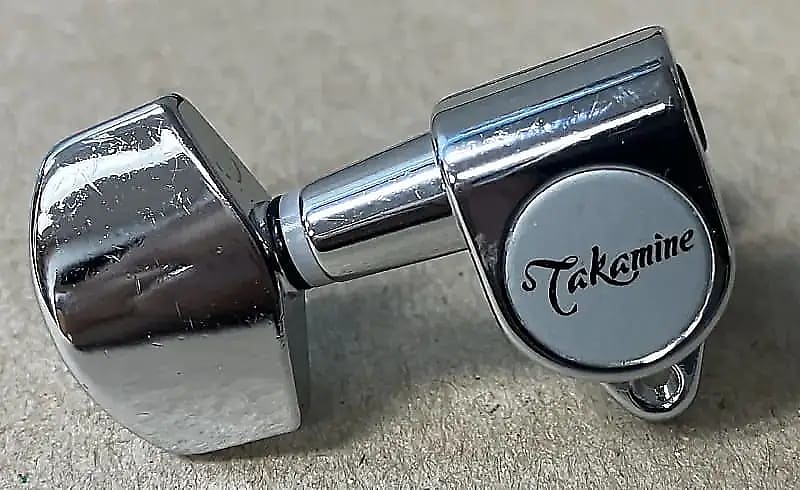 Takamine- tuning head, treble side, chrome | Reverb