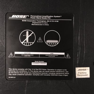 Bose PS1 Powered Speaker w/ B1 Bass Module | Reverb