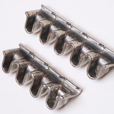 (8) Leedy Hoop Clips, Nickel Plated Brass / 1930s-40s | Reverb