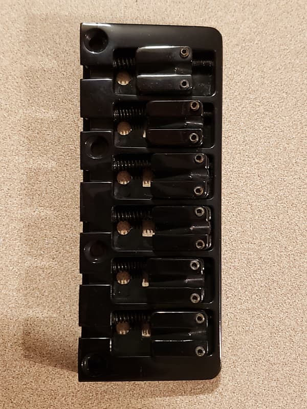 6 String Bass Guitar Bridge (16mm String Spacing) | Reverb