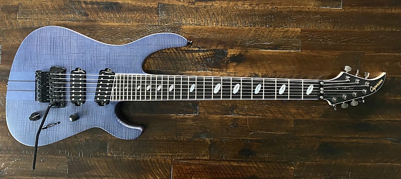Caparison TaT Special FM 7 Trans Blueberry Matte | Reverb