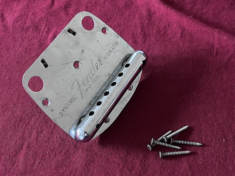1964 1965 1966 Fender Mustang guitar bridge tremolo | Reverb