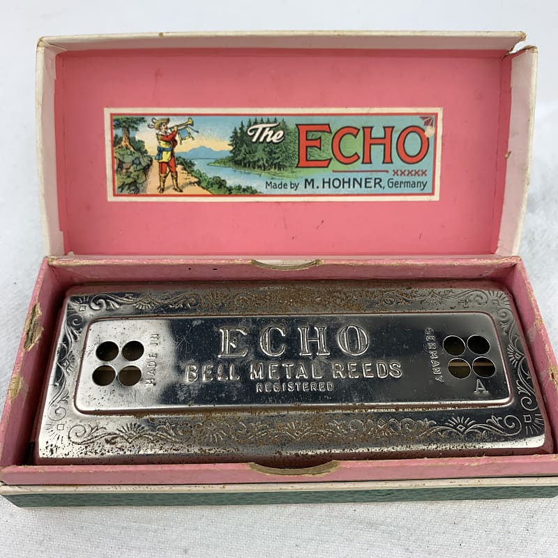 Vintage Harmonica: M. Hohner, Echo Harp Bell Metal Reeds | Reverb