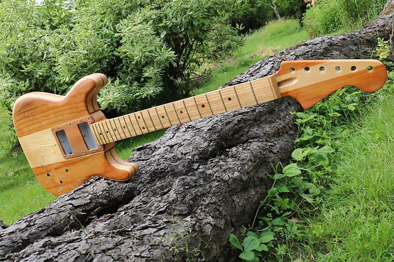 Guitar prototype cherry and ash | Reverb