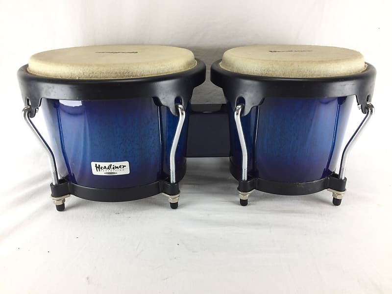 Headliner Percussion Bongo Drum Blue | Reverb