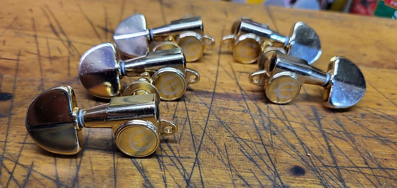 Epiphone 3x3 Gold Grover Style Guitar Tuners Sold | Reverb