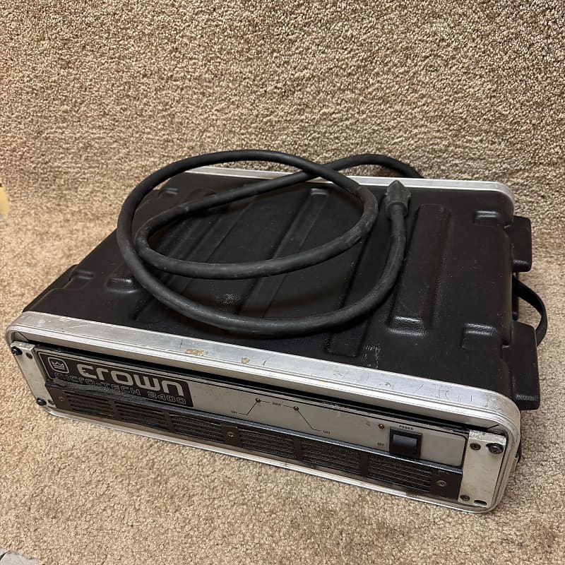 Crown Micro-Tech 2400 w/ Rack Case | Reverb