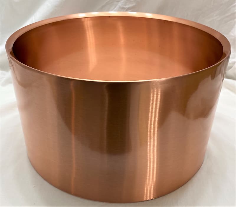 Copper 8x14 Snare Drum Shell with Polished Lacquer Finish | Reverb