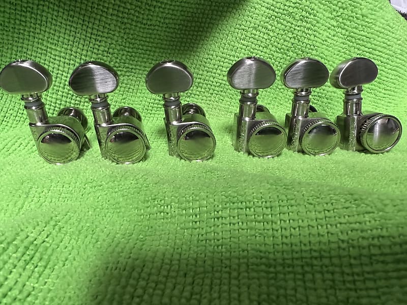 Grover USA Rotomatic locking tuner set 2022 Satin chrome | Reverb