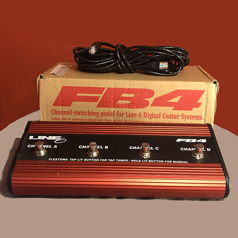 Line 6 FB4 Foot Controller 2000s Red | Reverb