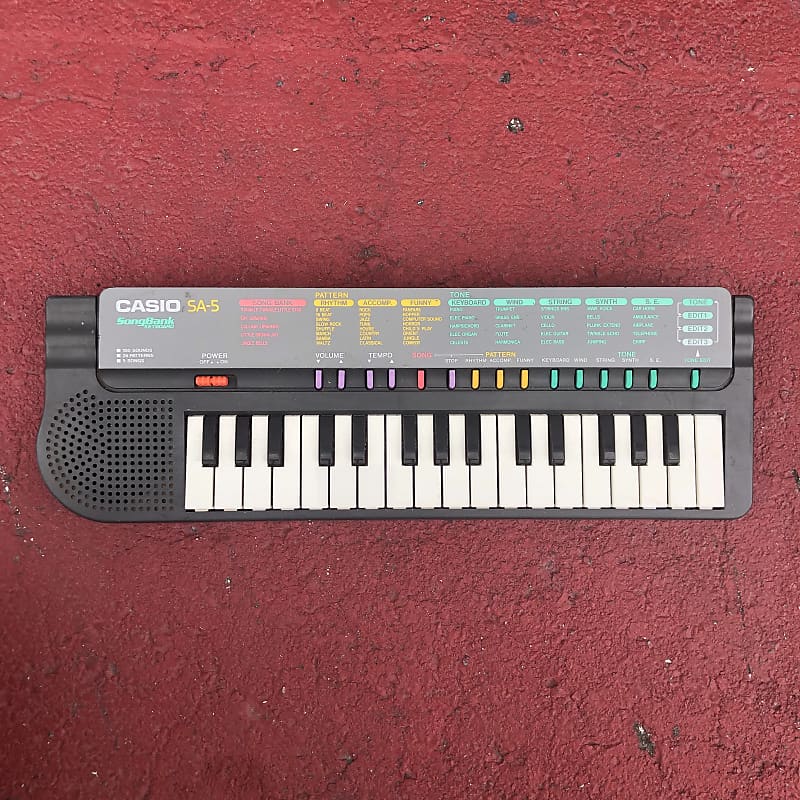 Vintage '90s Casio SA-5 mini Synth Keyboard | Reverb