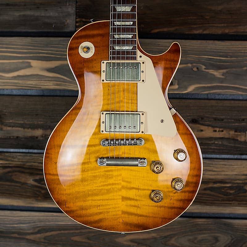 Gibson 1959 Les Paul Re Issue Caramel Burst Fade | Reverb UK