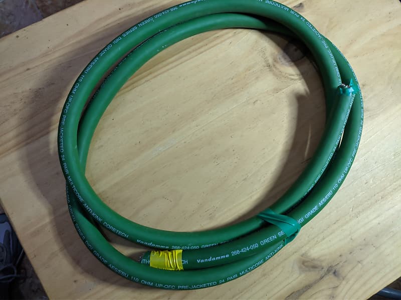 VDC Green 24 pair Multicore Audio cable 2 short pieces | Reverb