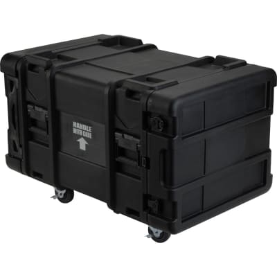 SKB 24" Deep 8U Industrial Shock Mount Rack Case w/ Casters | Reverb