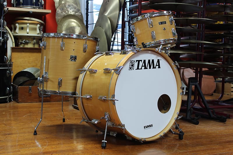 1980's Tama Superstar Drum kit in Super Maple 14x22 8x12 | Reverb