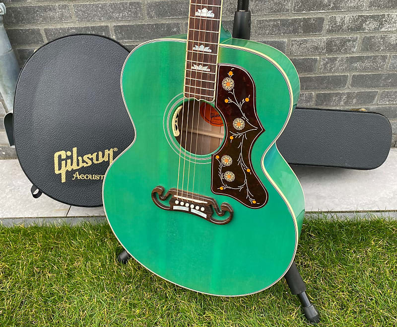 Gibson SJ-200 Custom 2016 - only 40 made. Sea Green | Reverb UK