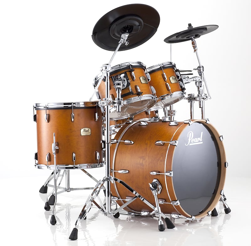 Pearl Session Studio Classic 4pc Drum Set Matte Liquid Amber | Reverb