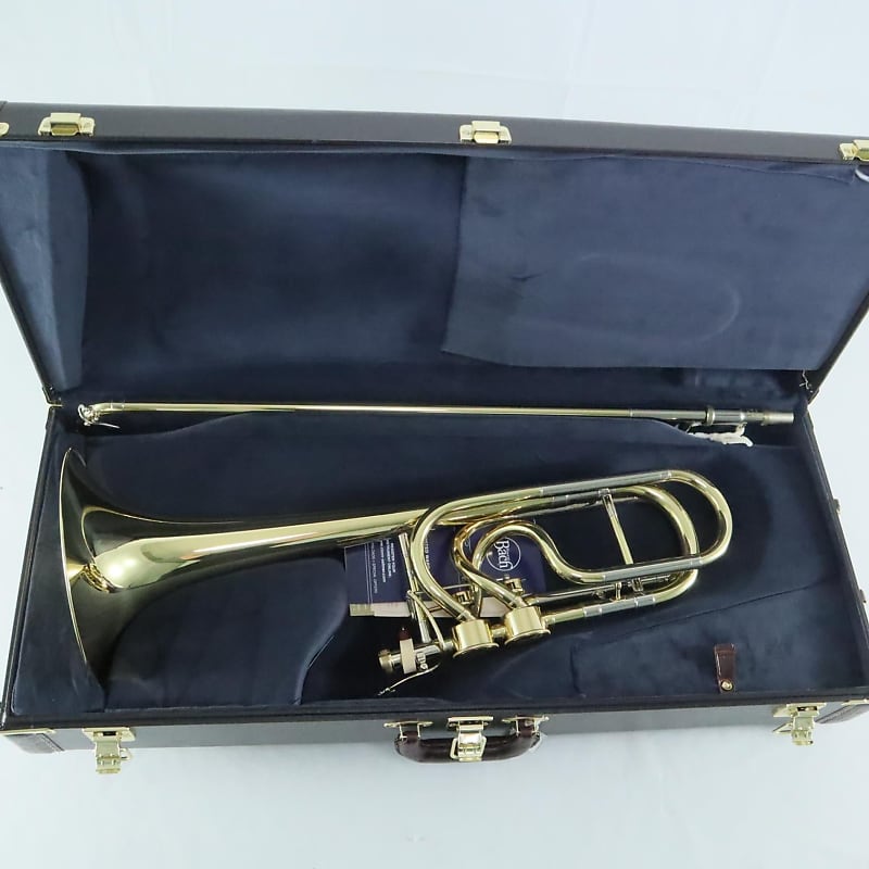 Bach Model 50A3 Stradivarius Bass Trombone with Dual Hagmann | Reverb