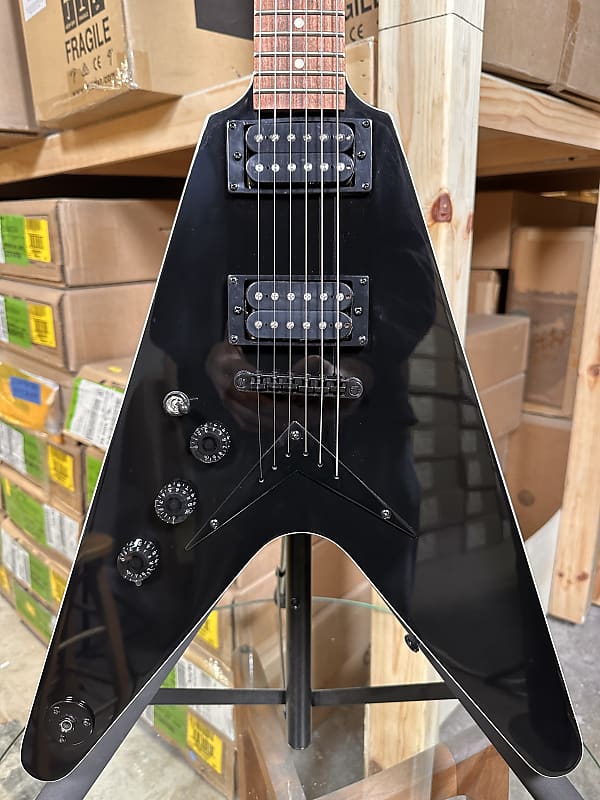 Dean VX Left-Handed - Classic Black #60090 | Reverb