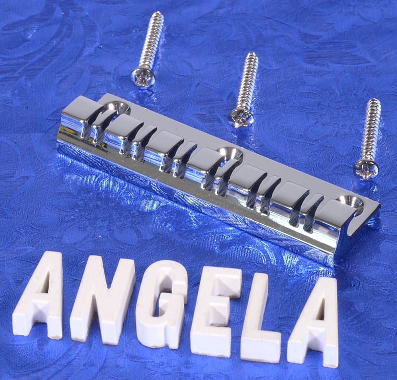 Chrome 12 String Tailpiece For Flat Top Solid Body Guitars, | Reverb