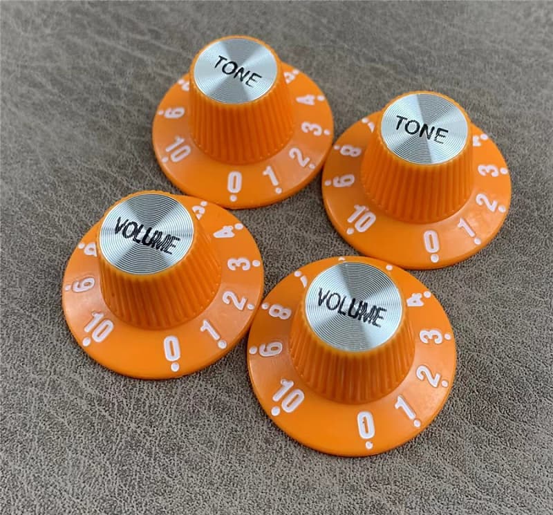 4Pcs Organe Epiphone Les Paul Knobs Set Witch Hat Top | Reverb UK