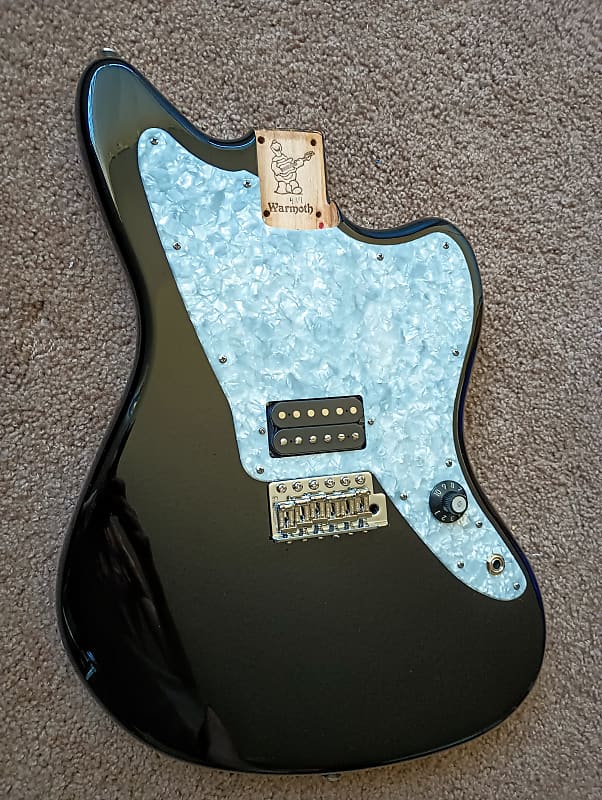 Warmoth Jazzmaster body Loaded - Black | Reverb