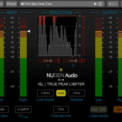 NuGen Audio ISL 2 DSP Real-Time True Peak Limiter | Reverb Italia