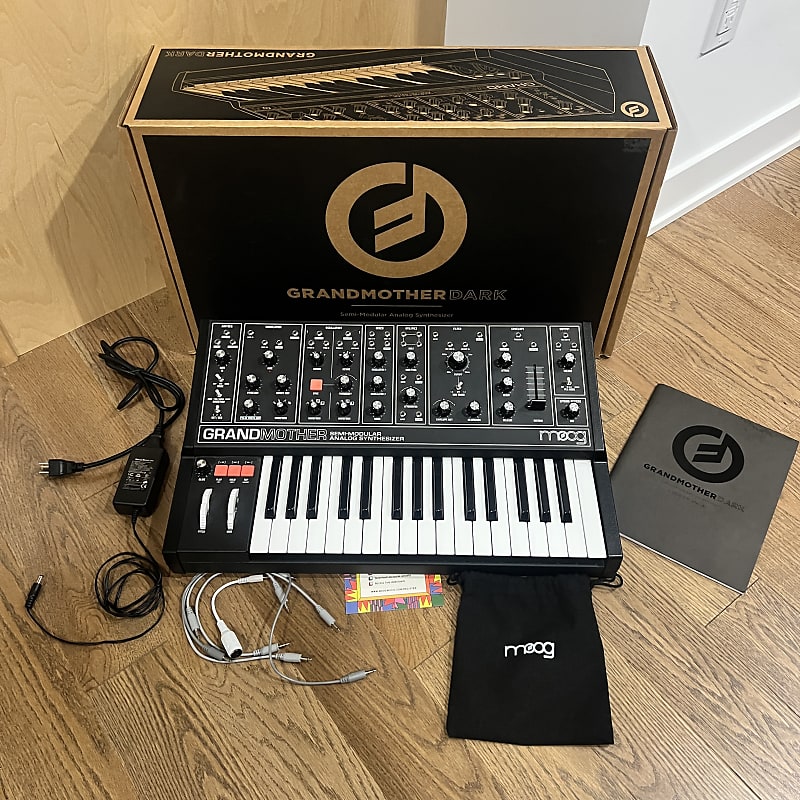 Moog Grandmother Dark 32-Key Semi-Modular Analog Synthesizer | Reverb