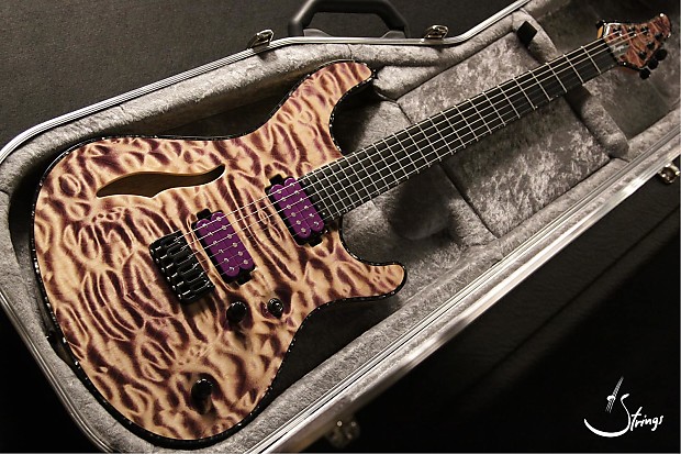 Mayones Regius 6 Semi Hollow Trans Jeans Violet Gloss | Reverb