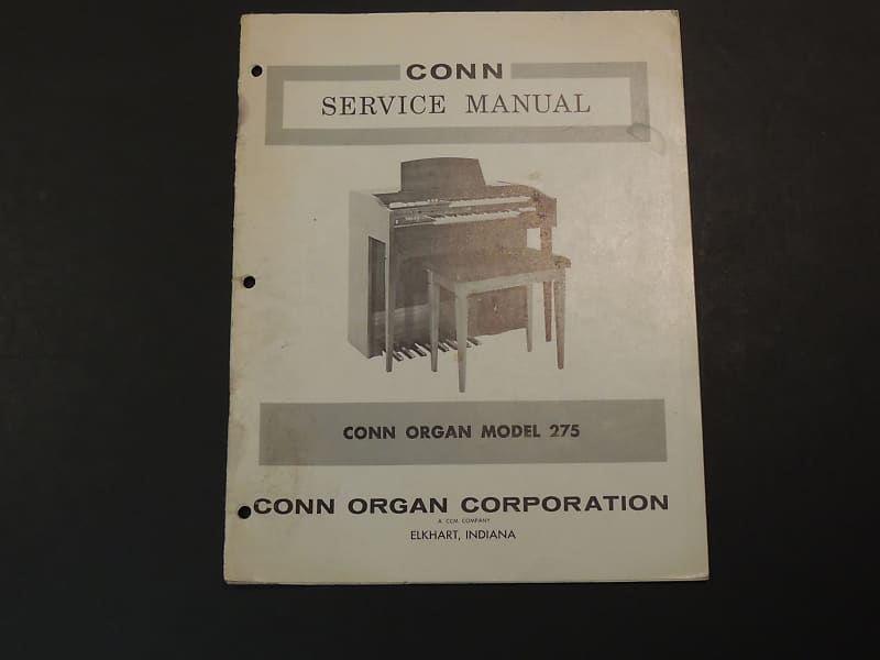 Conn Organ Model 275 Service Manual [Three Wave Music] | Reverb