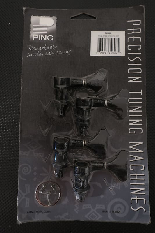 Ping Bass Tuner Tuners Tuning Pegs Machine Heads 4 Inline | Reverb