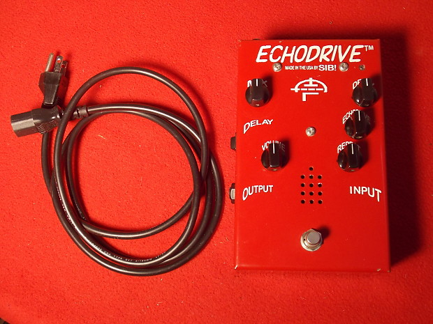 SIB Echodrive Tube Delay Pedal Rare Red Version Exc++ With AC | Reverb