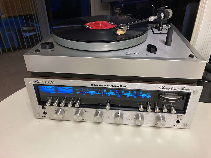 Marantz 2250 Stereophonic Receiver 1977 Brushed Silver Alumn. | Reverb