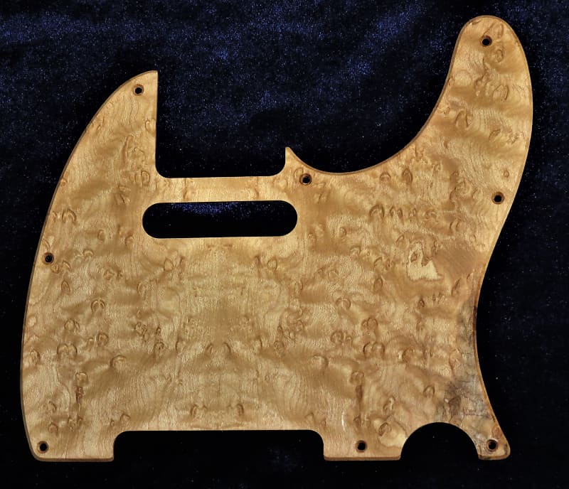 Bird's Eye Maple Telecaster Style Solid Wood Pickguard | Reverb
