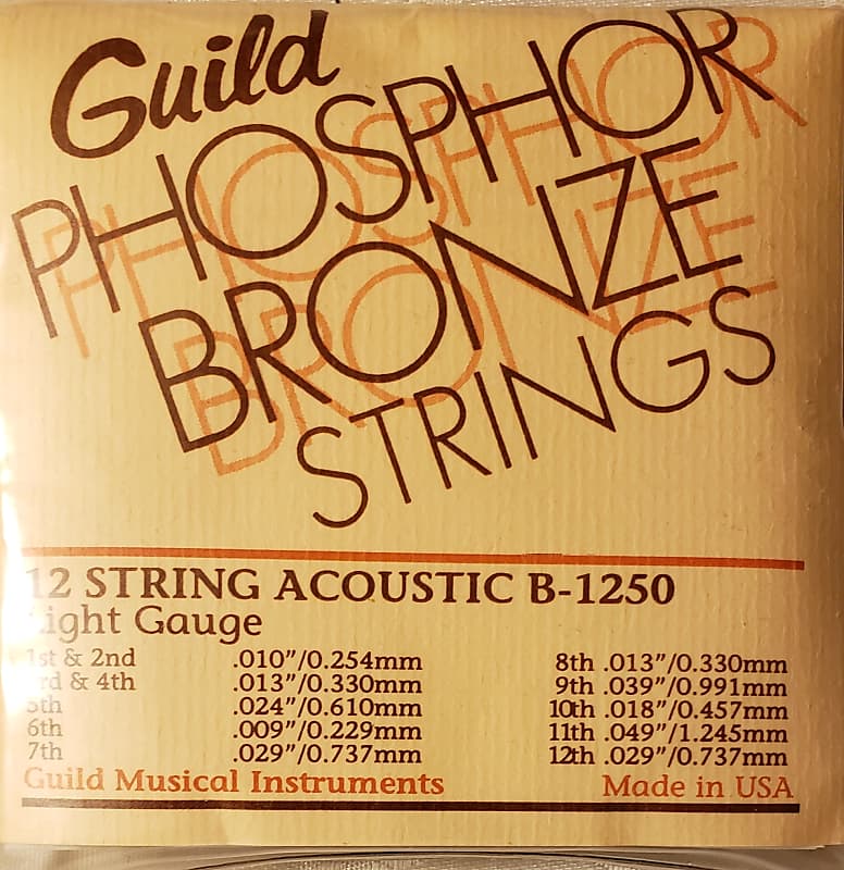 Guild 12 Strings B-1250 PHOSPHOR BRONZE | Reverb