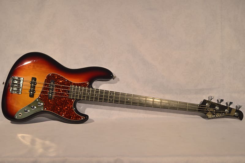 1999 Modulus VJ4 Bass 3 Tone Sunburst w. Hardshell Case | Reverb