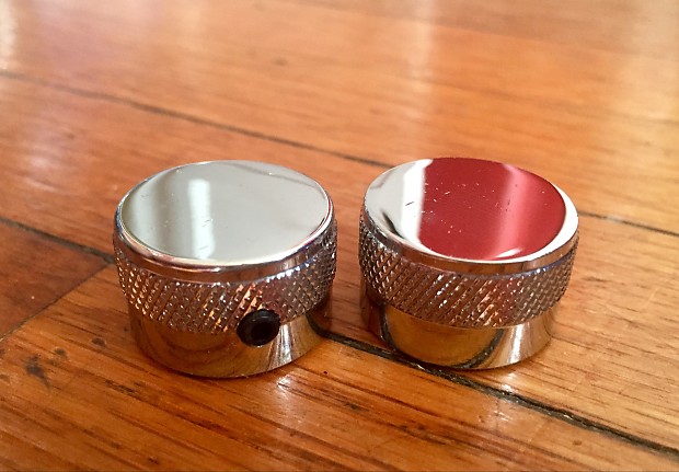 Gretsch Style Chrome Knurled Knobs | Reverb