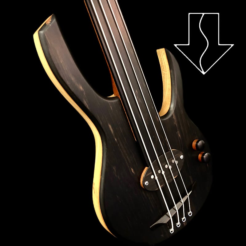 Jon Letts Woden 27.5” 4 string fretless bass guitar 2023 - | Reverb