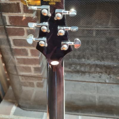 Firefly FFLV flying V 2022 - Black / Grey Burst with Flame | Reverb