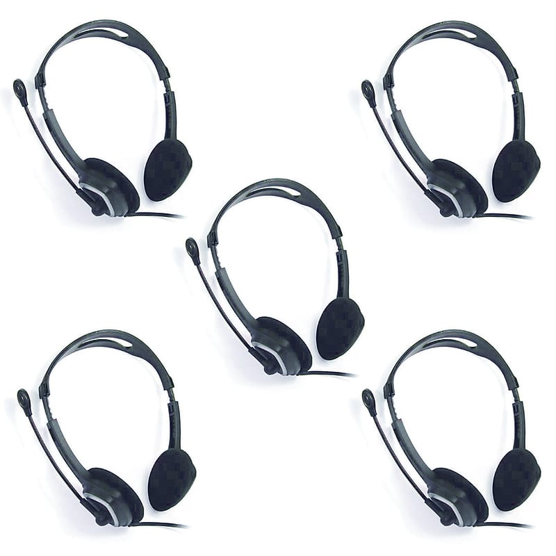 iMicro IM320 USB Headset with Microphone, 5-Pack | Reverb
