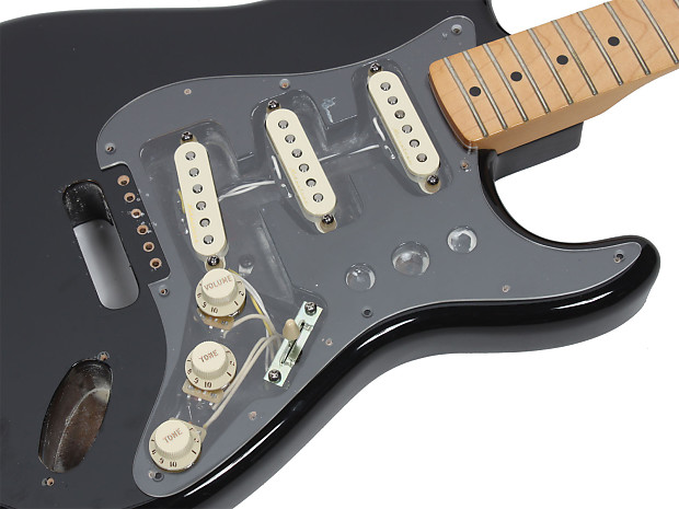 Fender Vintage Noiseless Loaded Strat Pickguard Clear 1-Ply / | Reverb