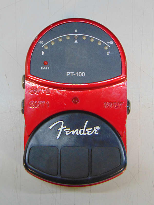 Fender PT-100 Tuner Pedal, Red | Reverb