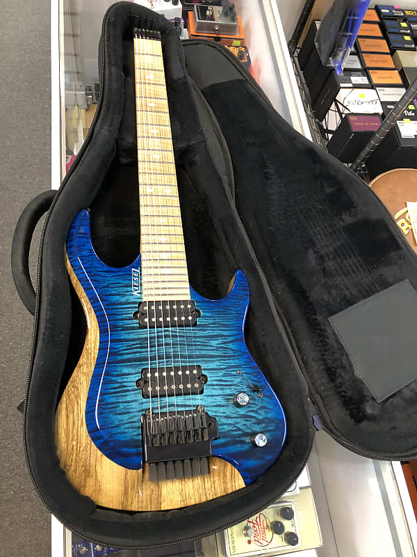 Kiesel Osiris 7 String Aqua Burst with Gig Bag - Pre Owned | Reverb