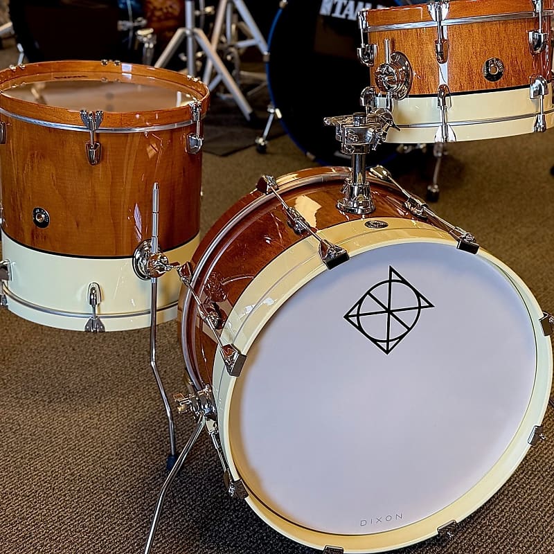 Dixon Little Roomer Select 3pc Shell Pack in Natual/Pearl | Reverb