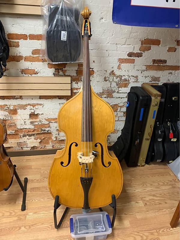 Very Nice Vintage 3/4 Upright Bass - Blonde - Brand ? | Reverb